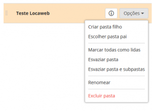 Como criar e editar pastas - Email Locaweb