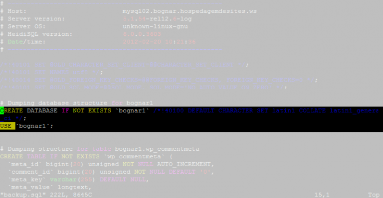 Como realizar backup e restore de banco de dados - Ajuda Locaweb