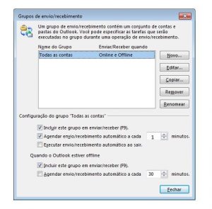 Como configurar o intervalo de envio e recebimento no Outlook - Email Locaweb