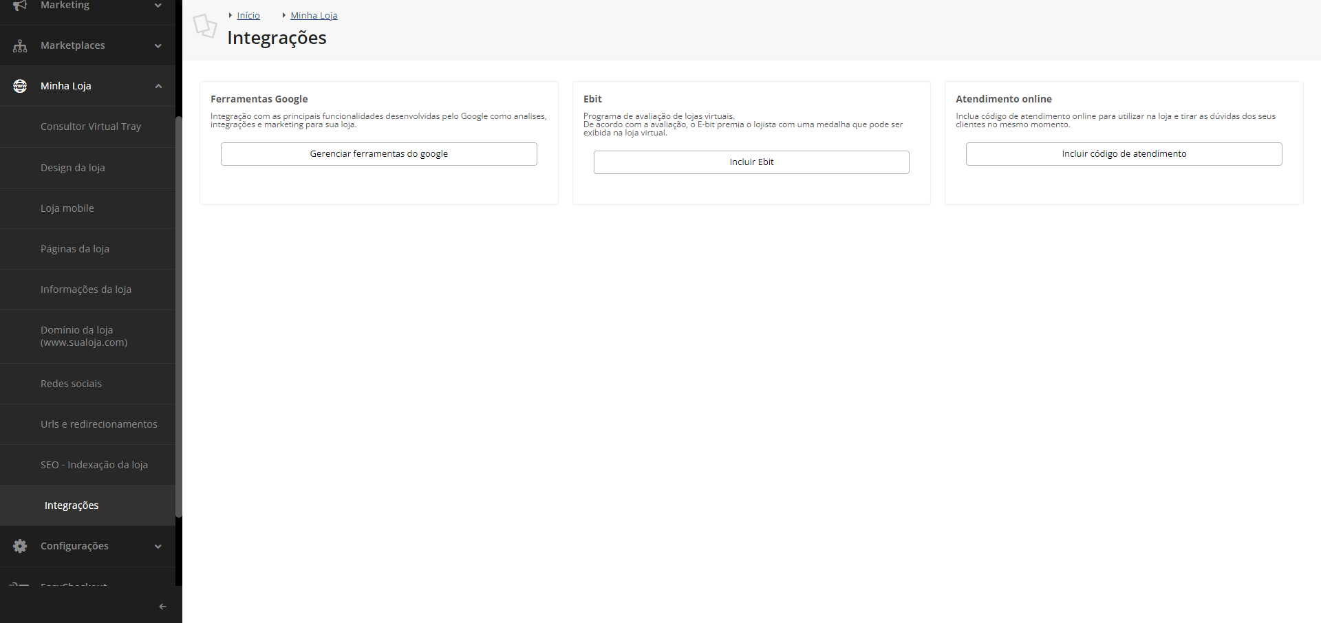 Como adicionar um widget na Tray E-commerce - Clic Lead