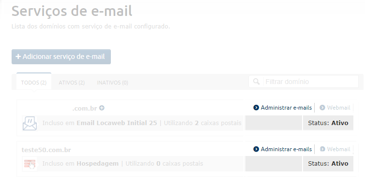 Como criar um pega tudo - Email Locaweb