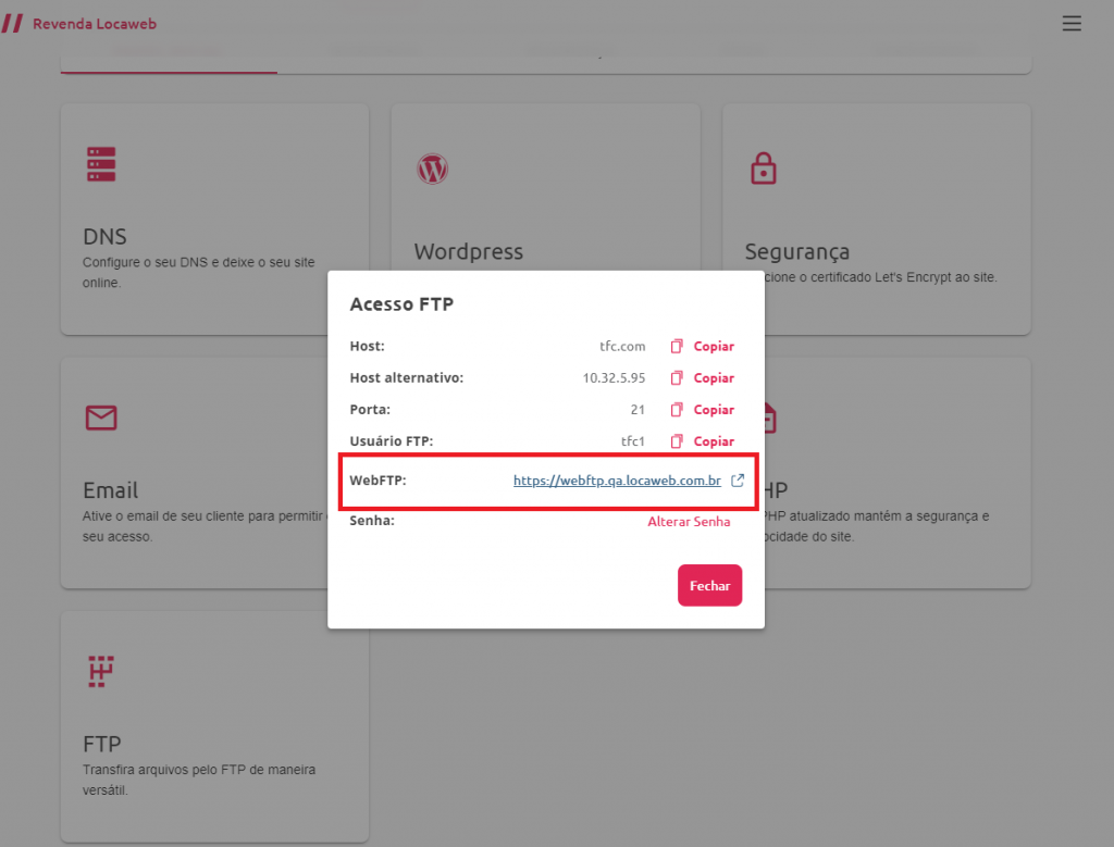 Como utilizar o WebFTP - Revenda Locaweb