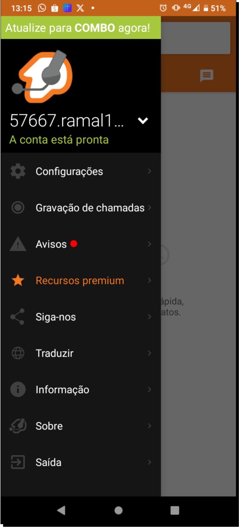 Como configurar o aplicativo Zoiper – PABX Virtual