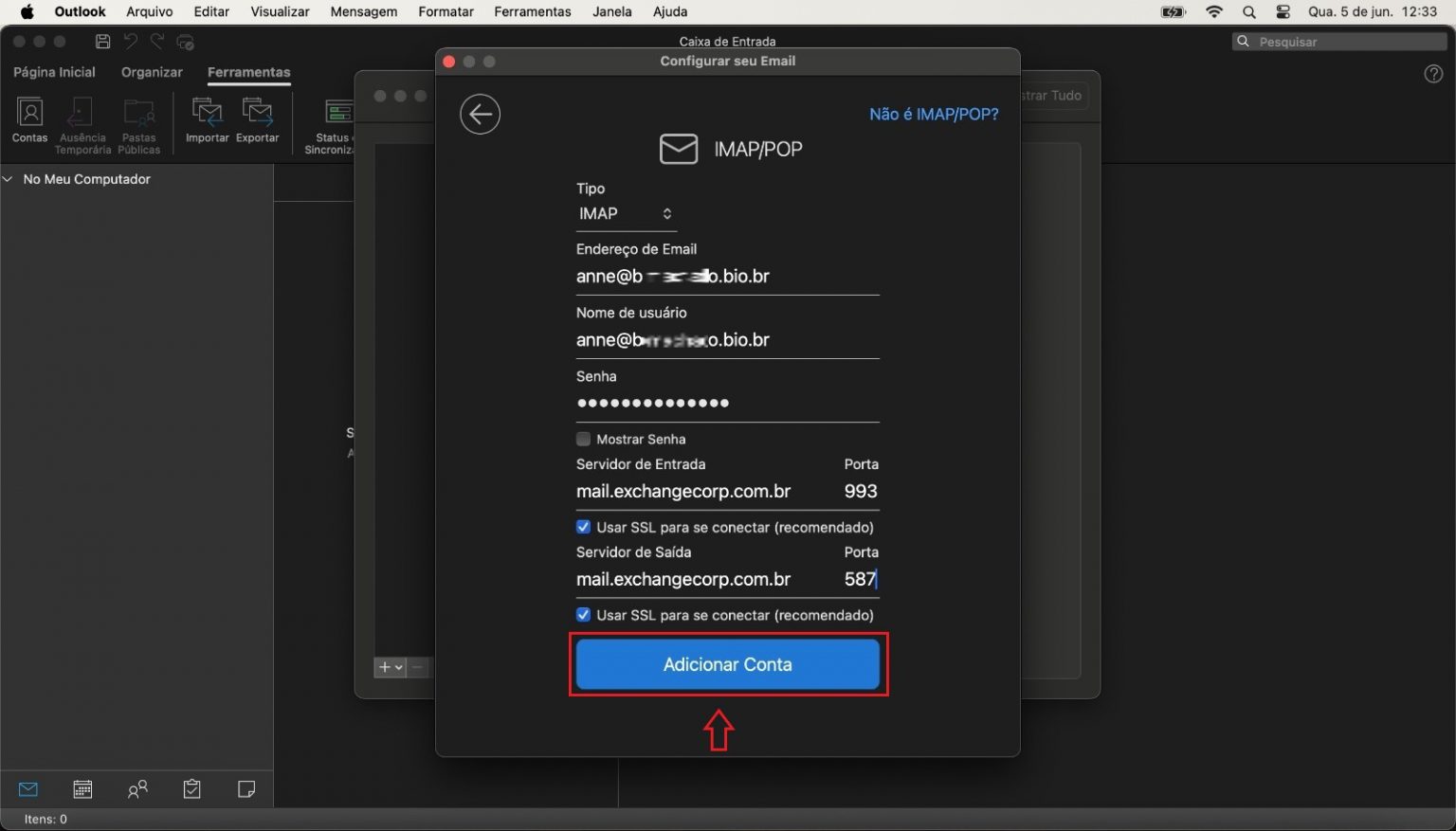 Configuração de Outlook do Apple – Email Exchange - Ajuda Locaweb: Tire ...